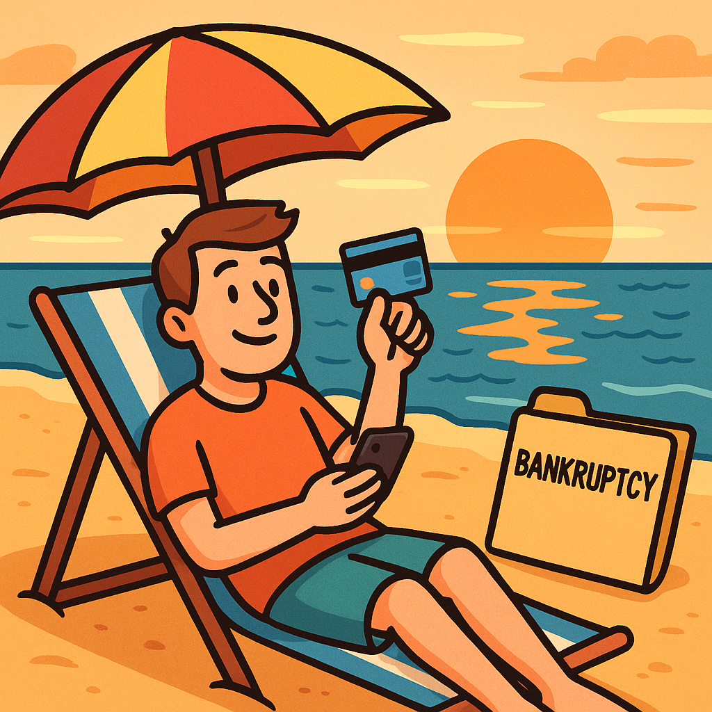 Can I Take a Vacation Before Filing Bankruptcy?